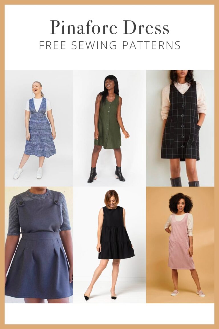 10 Free Pinafore Dress Patterns That Are So Cute! - Sage & Lilac