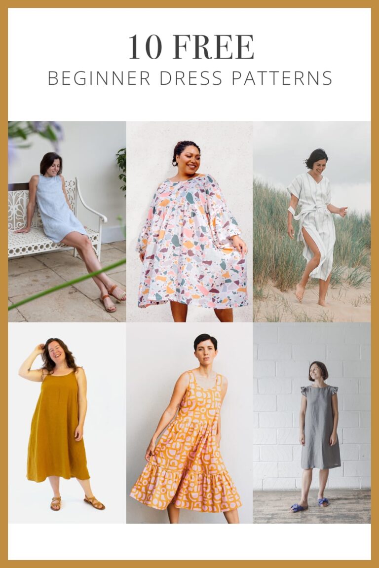 10 FREE Easy Beginner Dress Sewing Patterns - Sage & Lilac