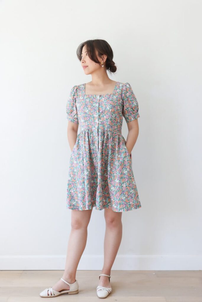 A Square Neck Dress Pattern That’s Romantic & Comfortable – Meet ...